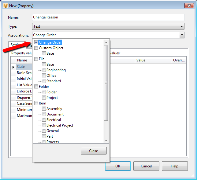 Note: The Value of a user-defined item properties in a change order can be edited in the Open ...