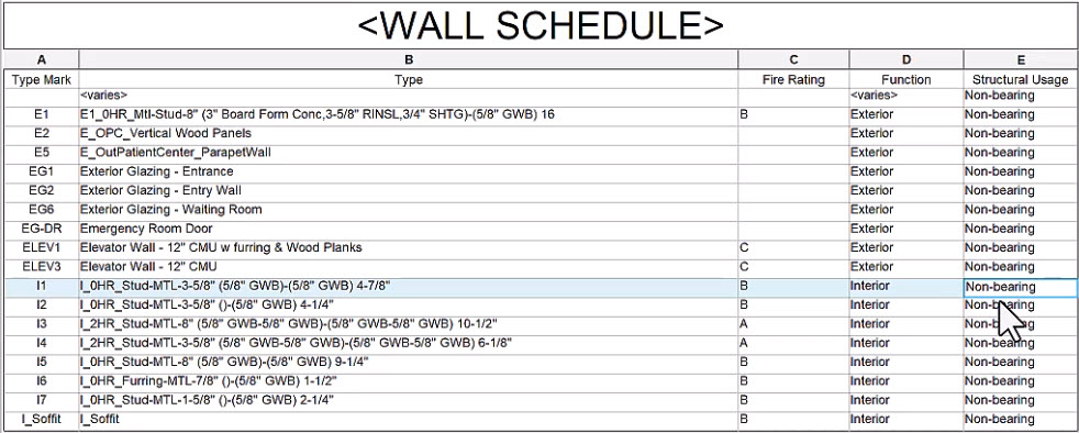 Select the wall and change it to Basic Wall: 1_2HR_Stud-MTL-3-5/8″ , as ...